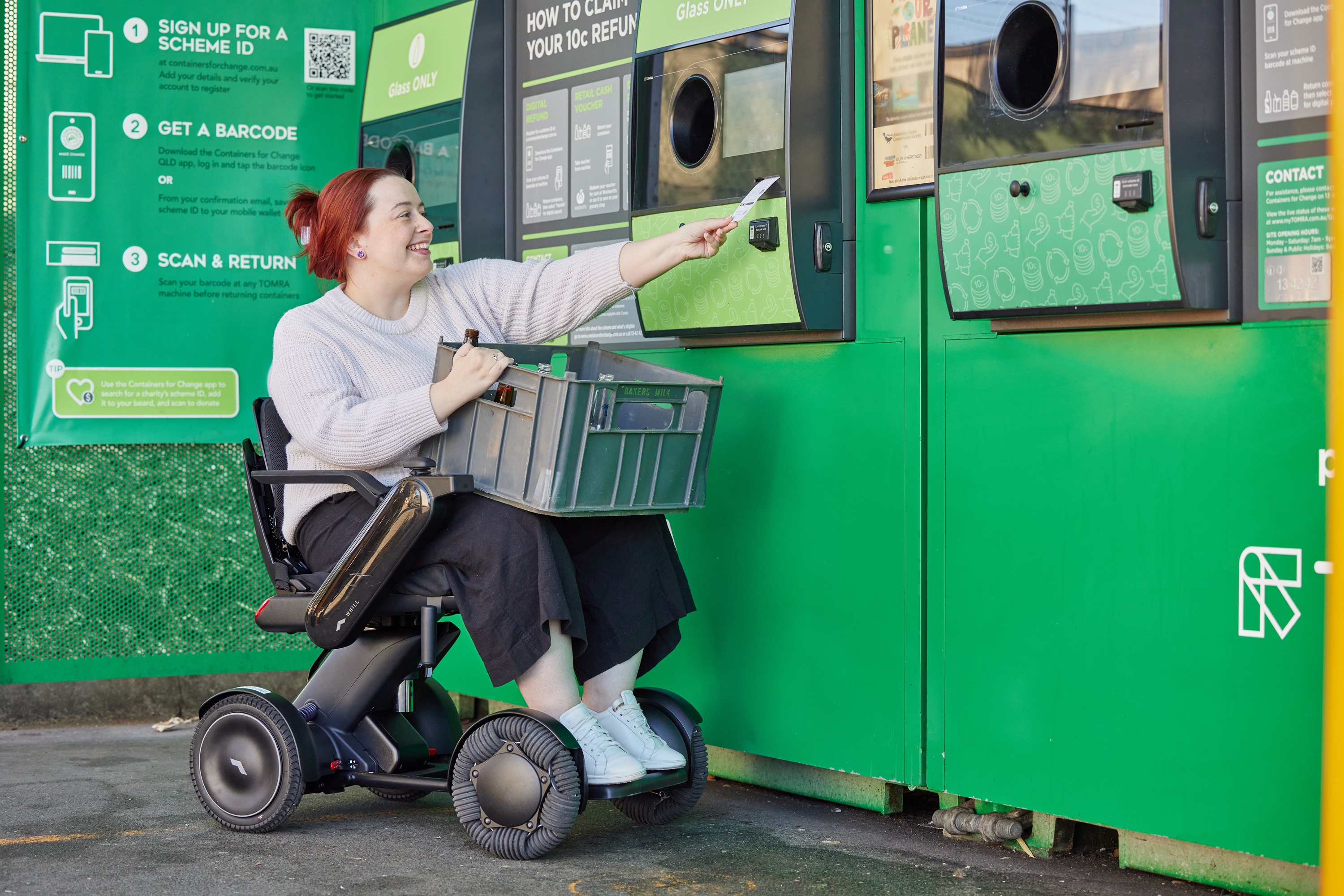 Person using RVM | Containers for Change